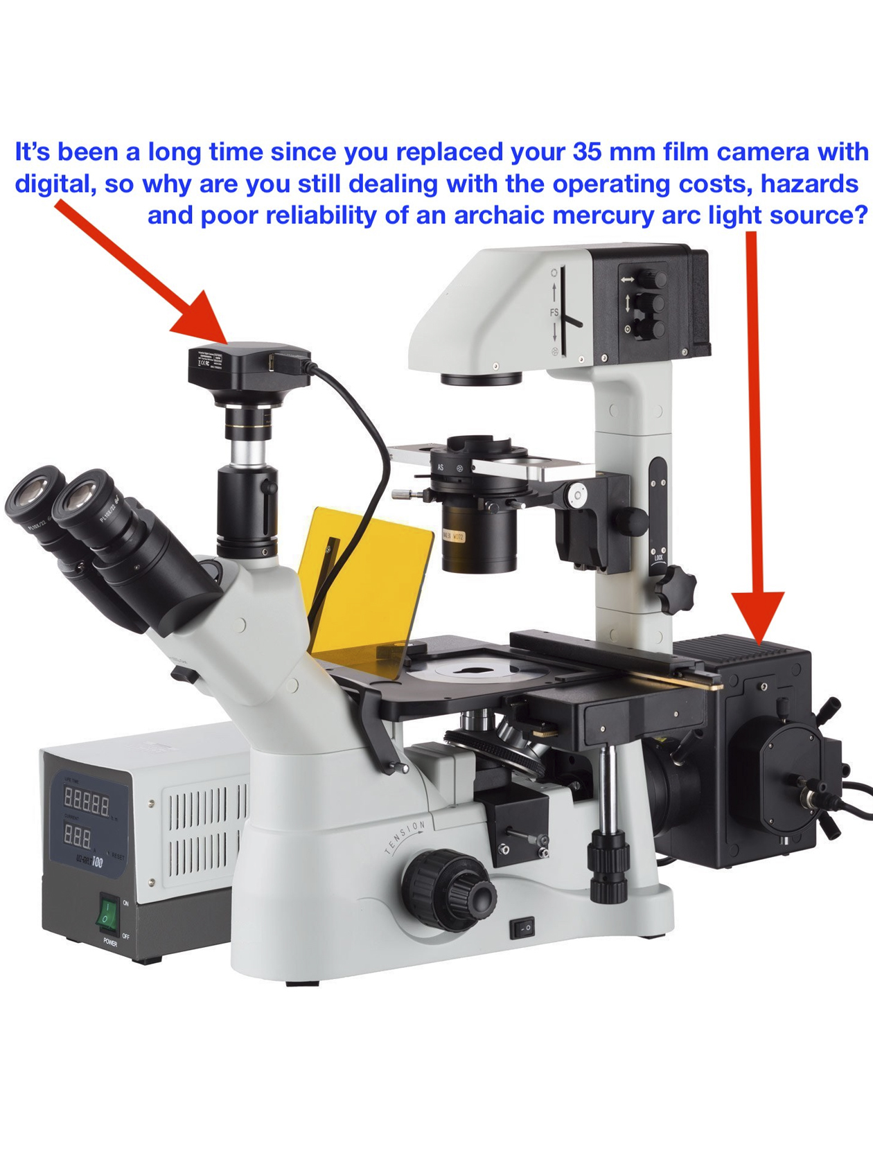 Mercury-Free, Microscope Arc Lamp Alternatives | Lumencor