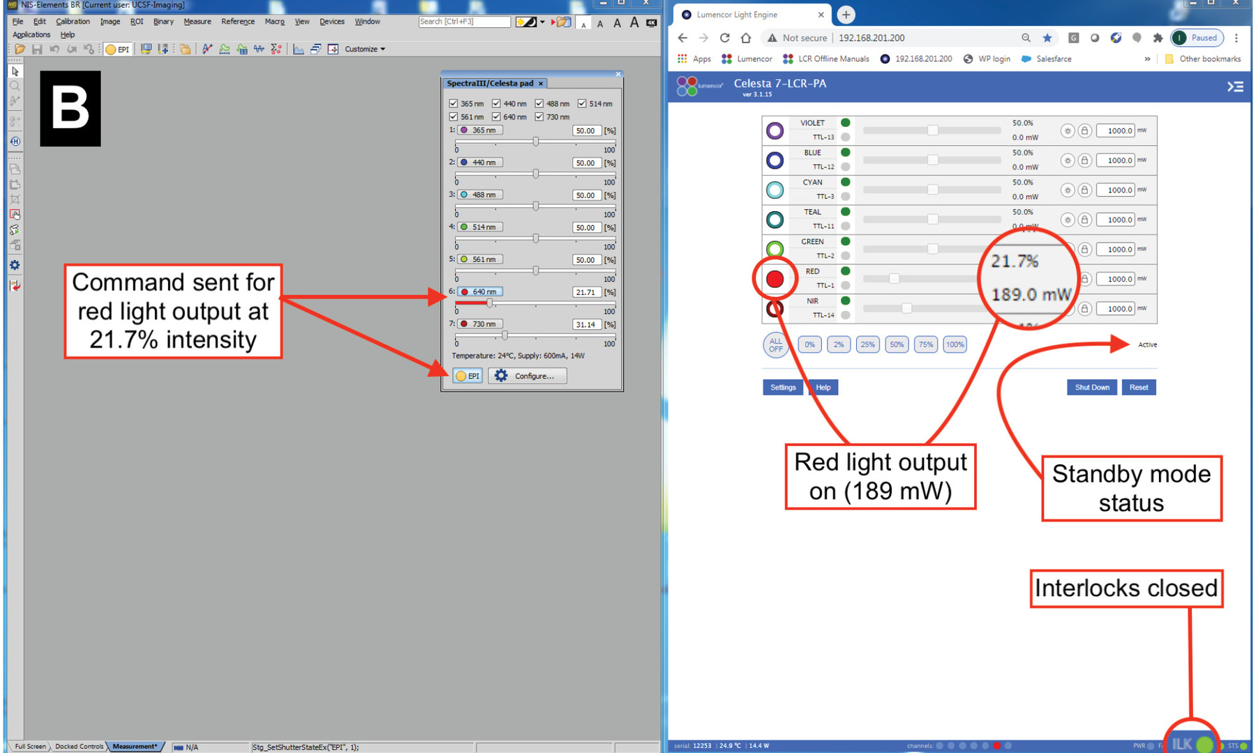 Parallel Light Engine Performance Monitoring Using the Onboard Control ...